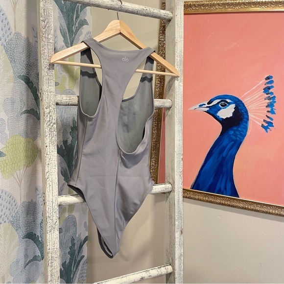 ALO Yoga | Tops | Asymmetrical Back Alo Bodysuit | Poshmark